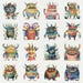Whimsical Monsters Clipart Bundle – Playful PNG Designs (commercial Use ...