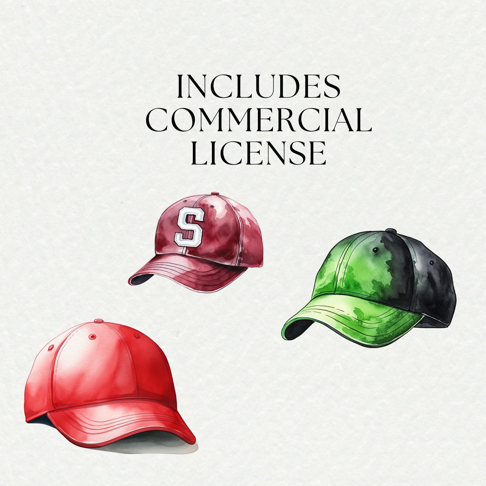 Baseball Cap Clipart Bundle Stylish and Trendy Cap Designs Clipart ...