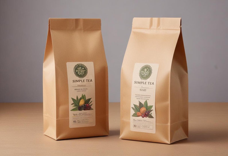 Custom Tea Packaging & Label Design for Organic Tea Bags or Pouches ...