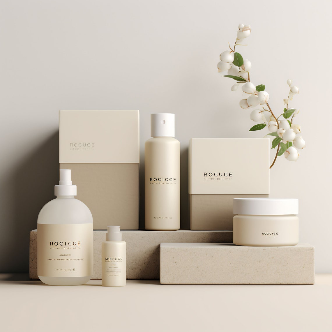 Custom Minimalist Packaging Design for Beauty and Cosmetic Products ...