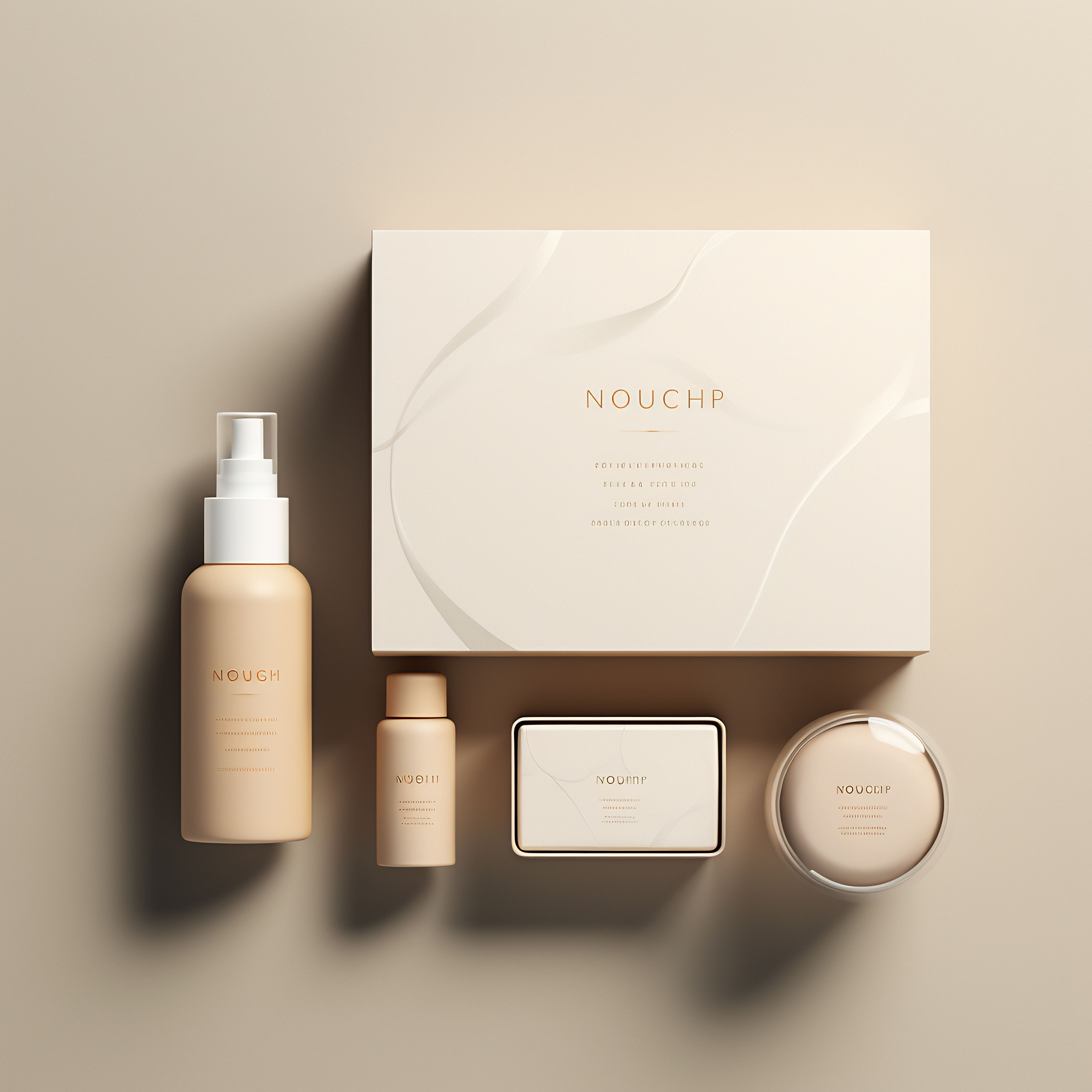 Custom Minimalist Packaging Design for Beauty and Cosmetic Products ...