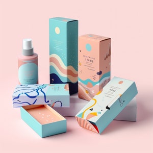 Custom Colorful Packaging Design for Beauty and Cosmetic Products ...