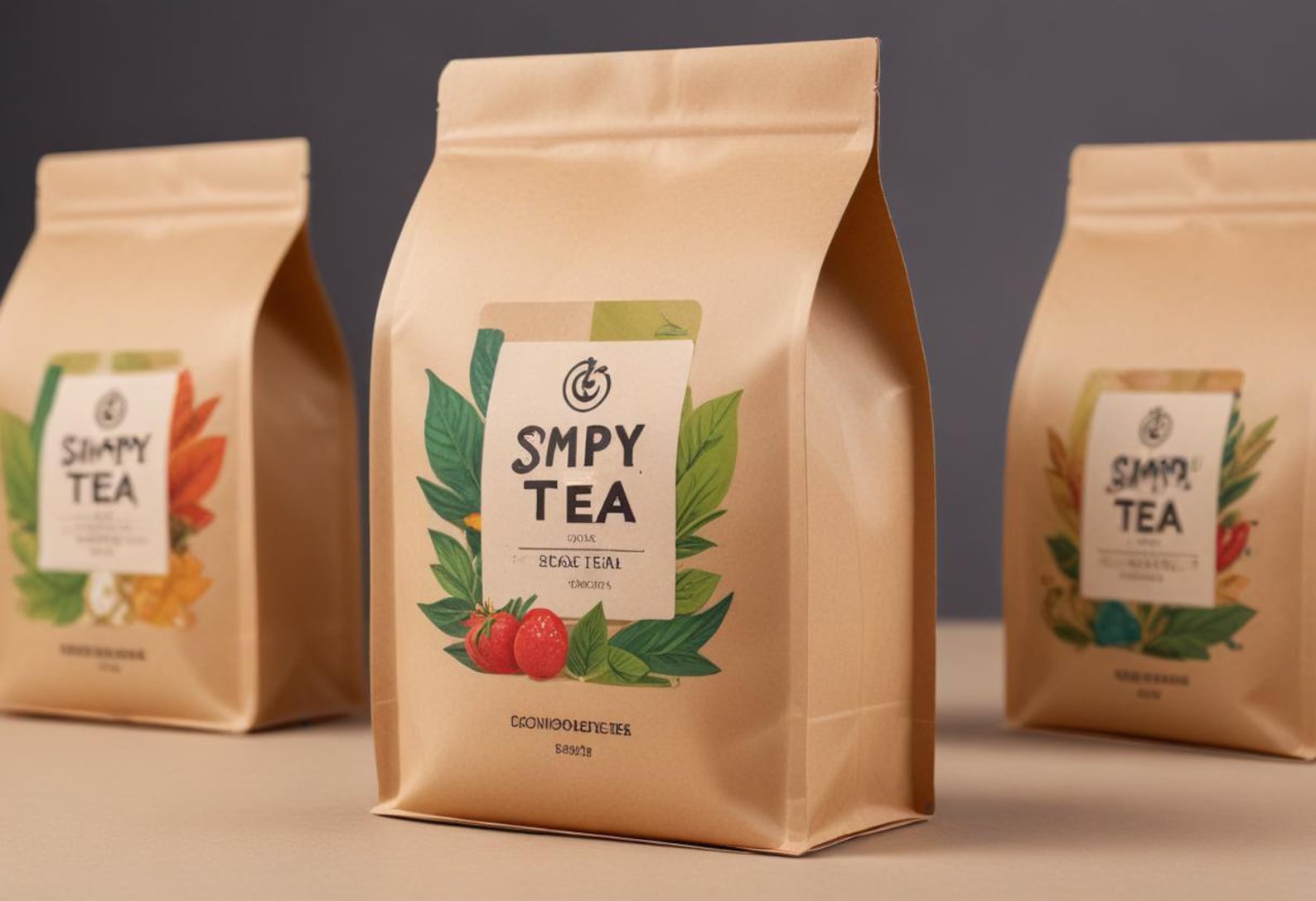 Custom Tea Packaging & Label Design for Organic Tea Bags or Pouches ...