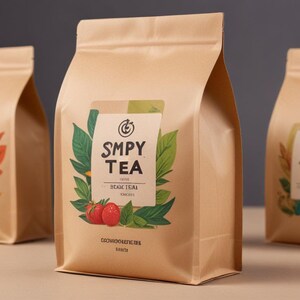 Custom Tea Packaging & Label Design for Organic Tea Bags or Pouches ...