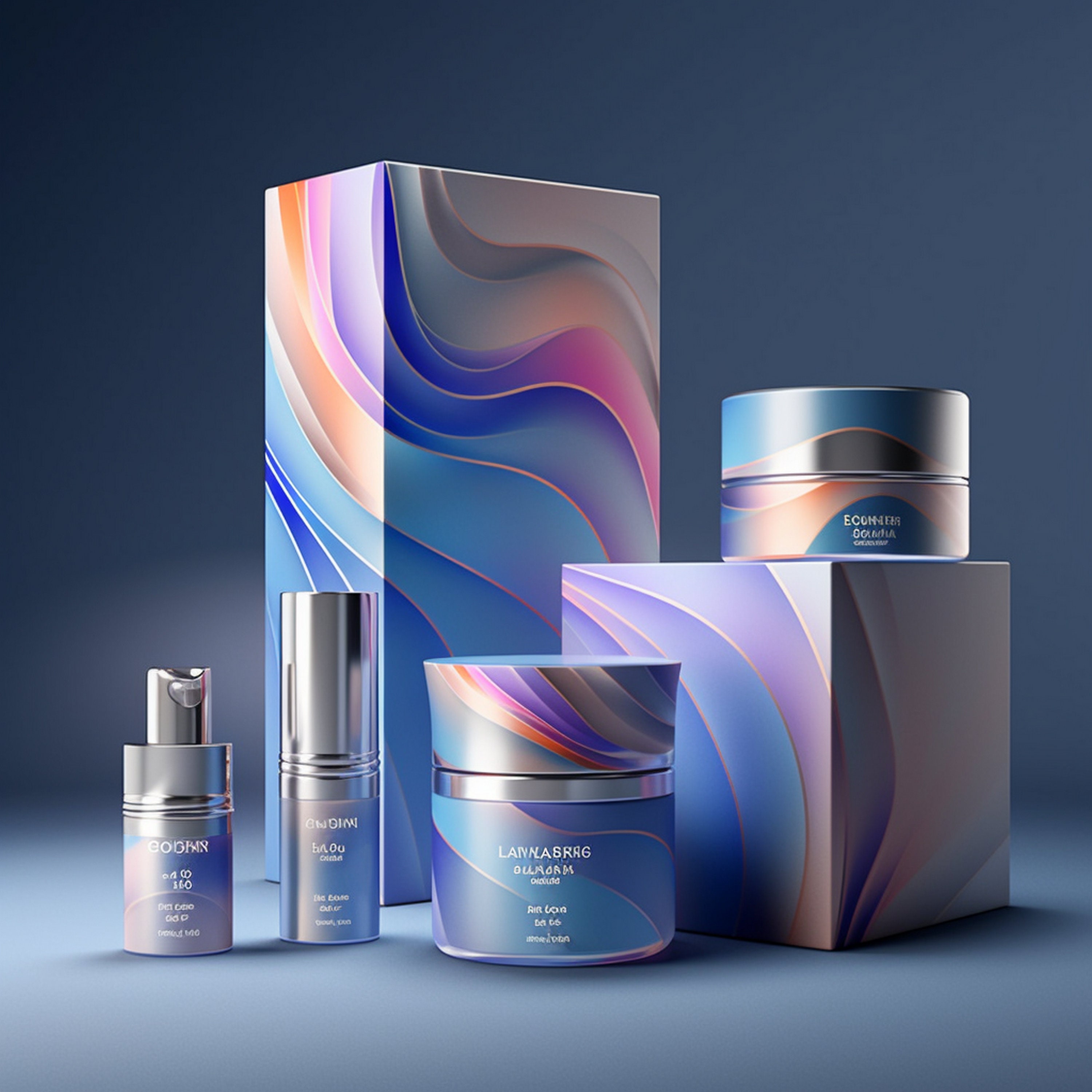 Custom Colorful Packaging Design for Beauty and Cosmetic Products ...