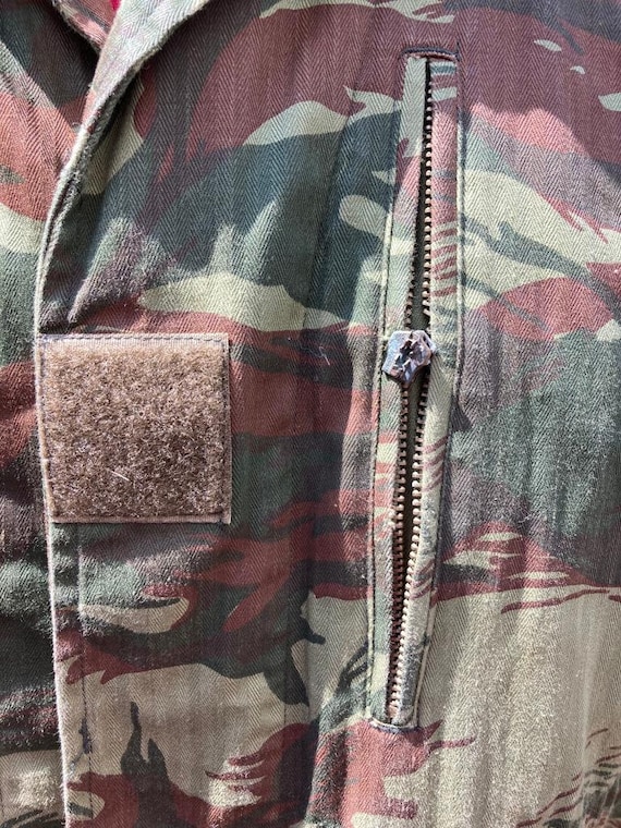 Vintage French Army Field Coat, Lizard Camouflage Pat… - Gem