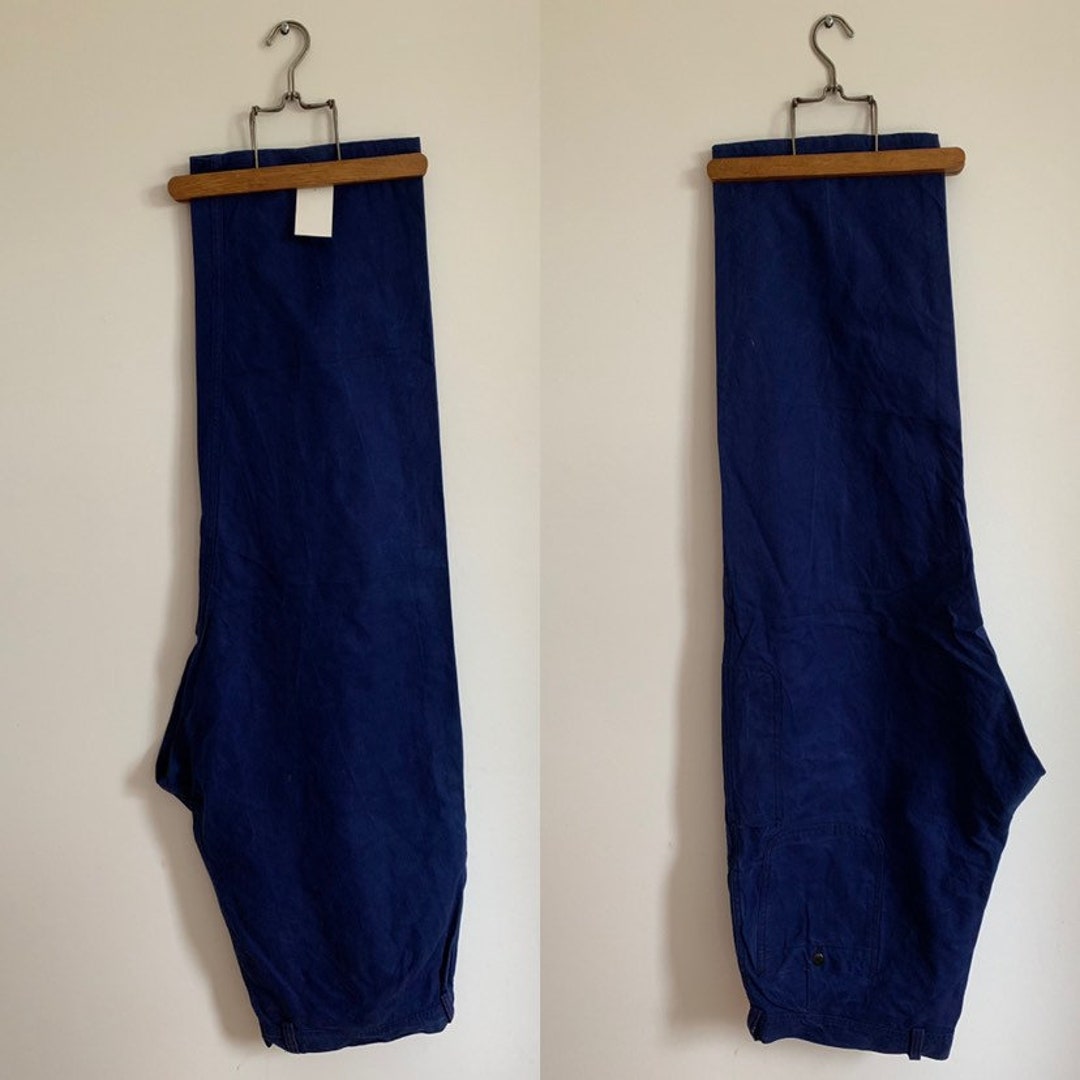 Vintage French Blue Trouser, Size W42 L31, GRADE A. Dead-stock Workwear ...
