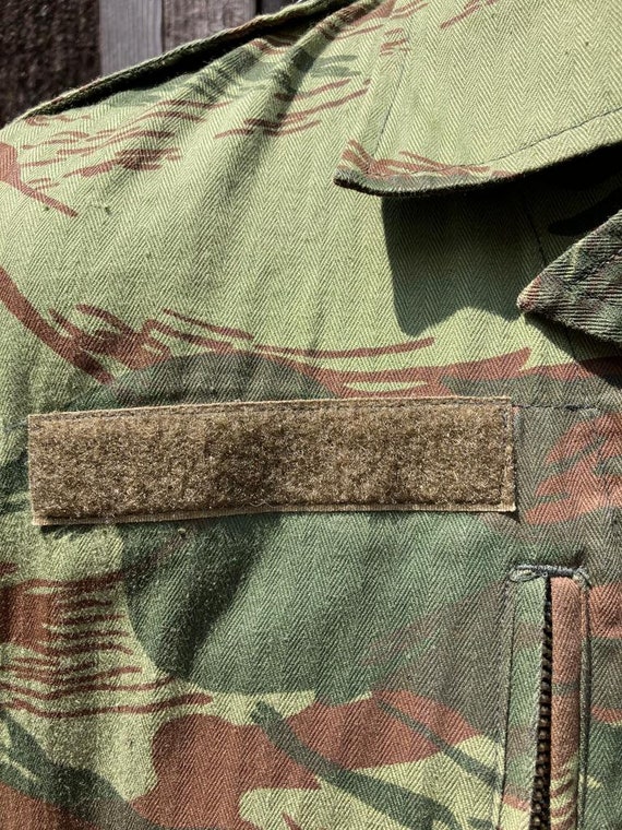 Vintage French Army Field Coat, Lizard Camouflage Pat… - Gem