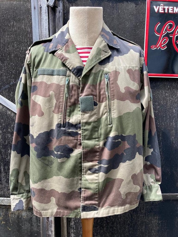French Army Camouflage Jacket, Size M, Vintage field … - Gem