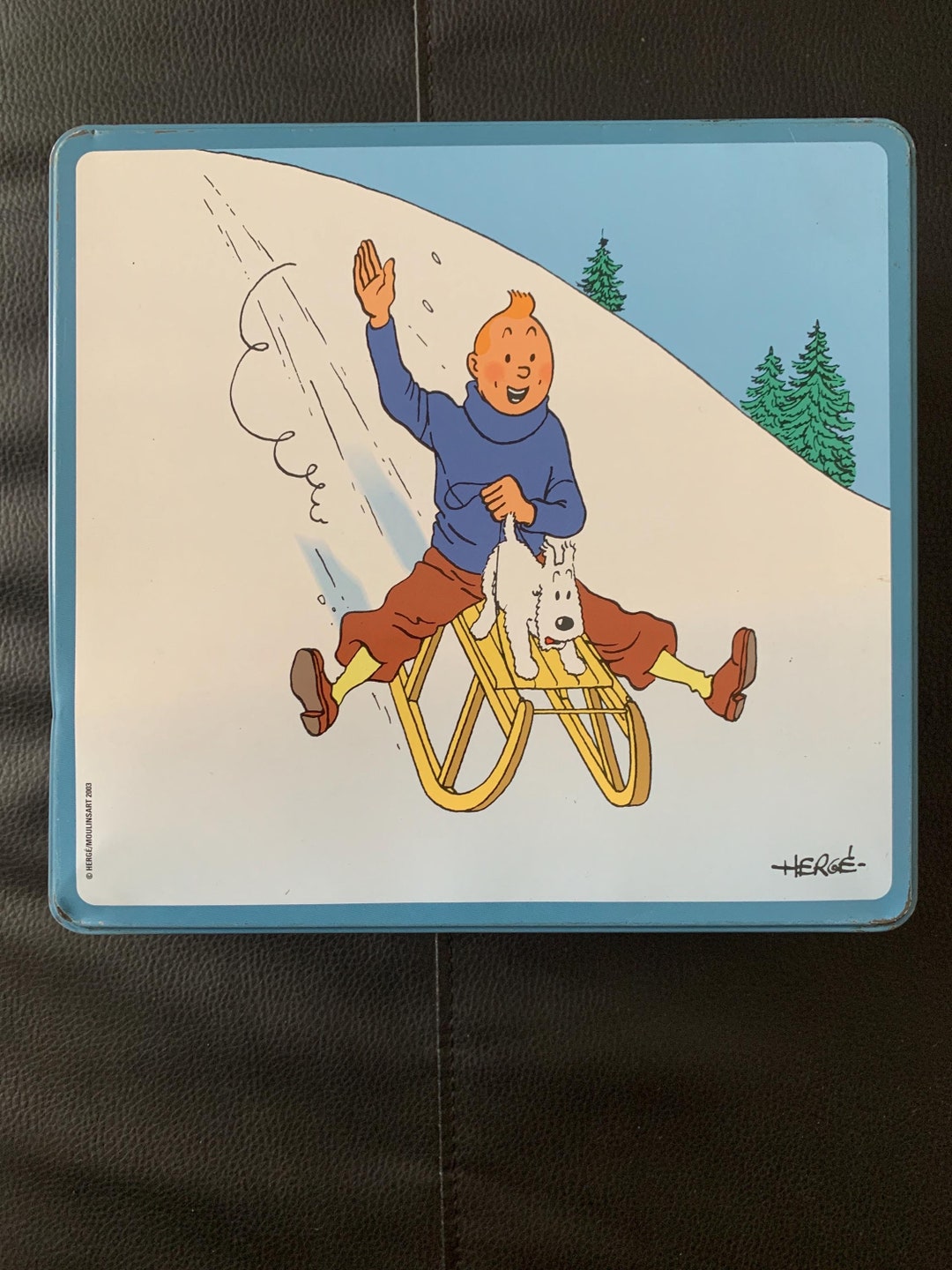 Tintin Collectable Limited Edition Biscuit Tin From 2005, Winter Time ...