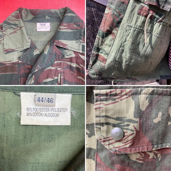 Vintage French Army Field Coat, Lizard Camouflage Pat… - Gem