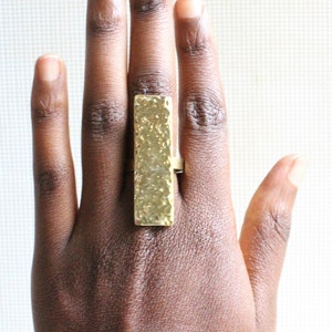 Brass Ring-african Brass Ring-african Jewelry-statement Ring-adjustable ...