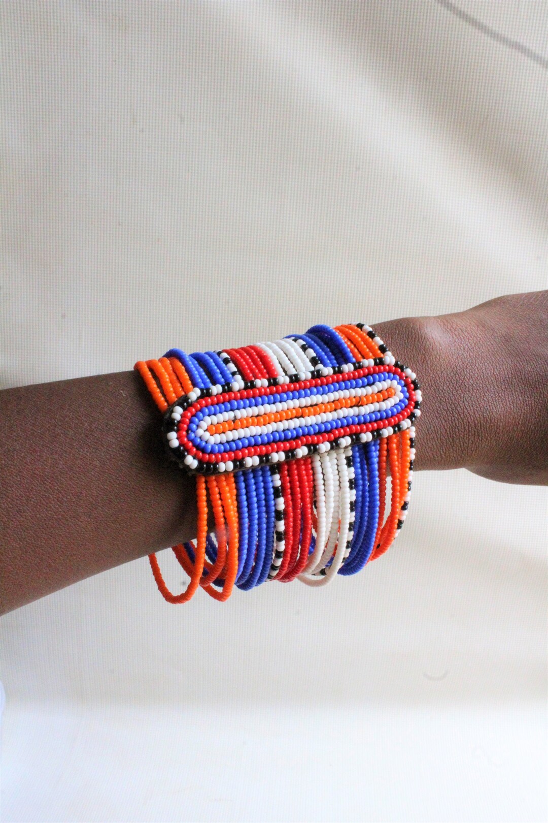 African Jewelry-africa Bracelet-maasai Bracelet-africa Cuff-beaded ...