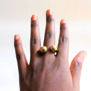 Brass Ring-african Brass Ring-african Jewelry-statement Ring Ring-gold ...