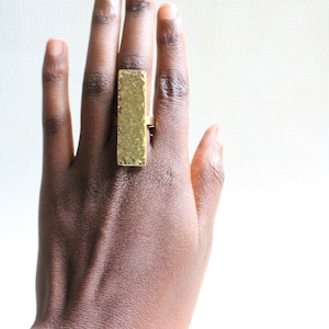 Brass Ring-african Brass Ring-african Jewelry-statement Ring-adjustable ...
