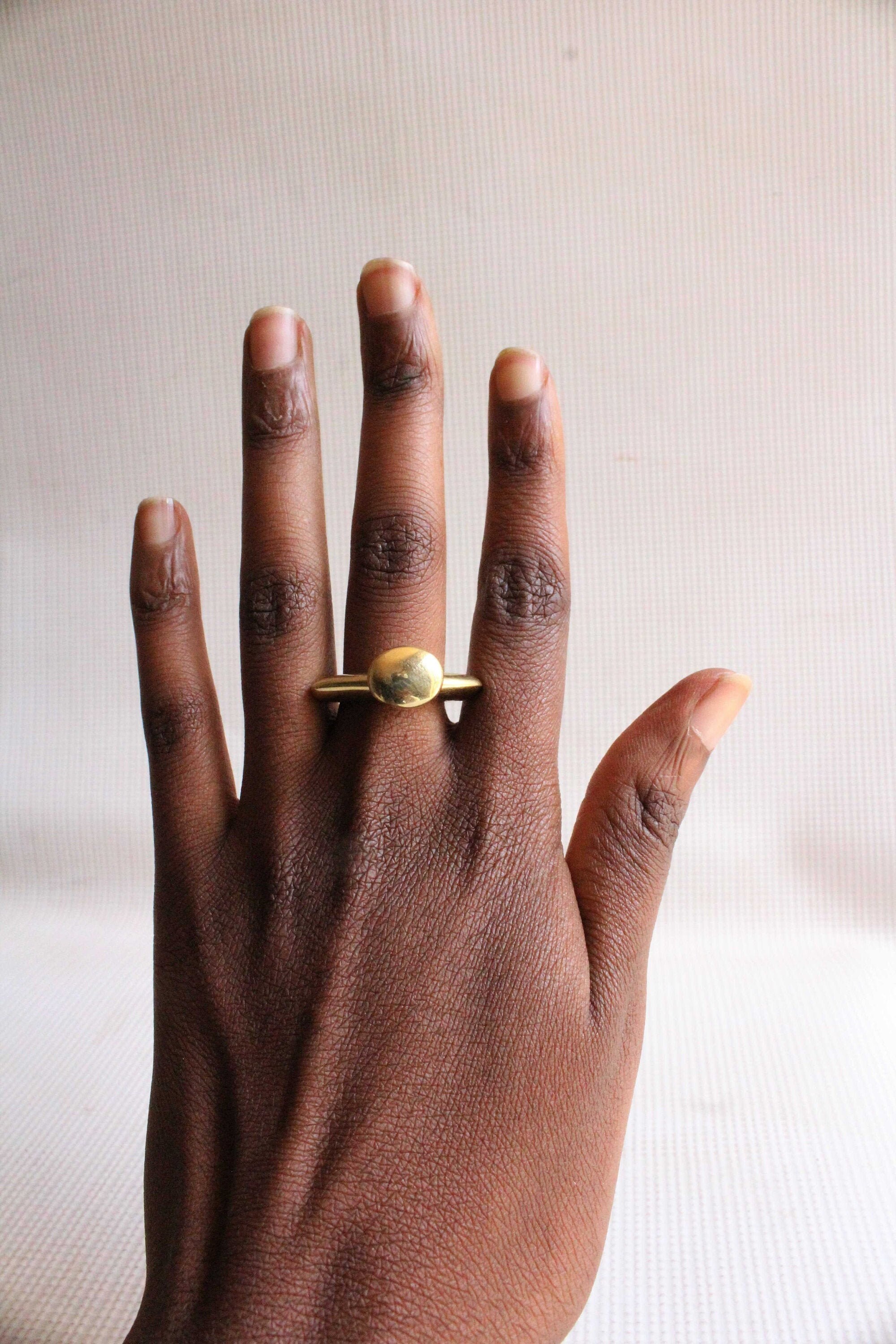 Brass Ring-african Brass Ring-african Jewelry-statement Ring - Etsy
