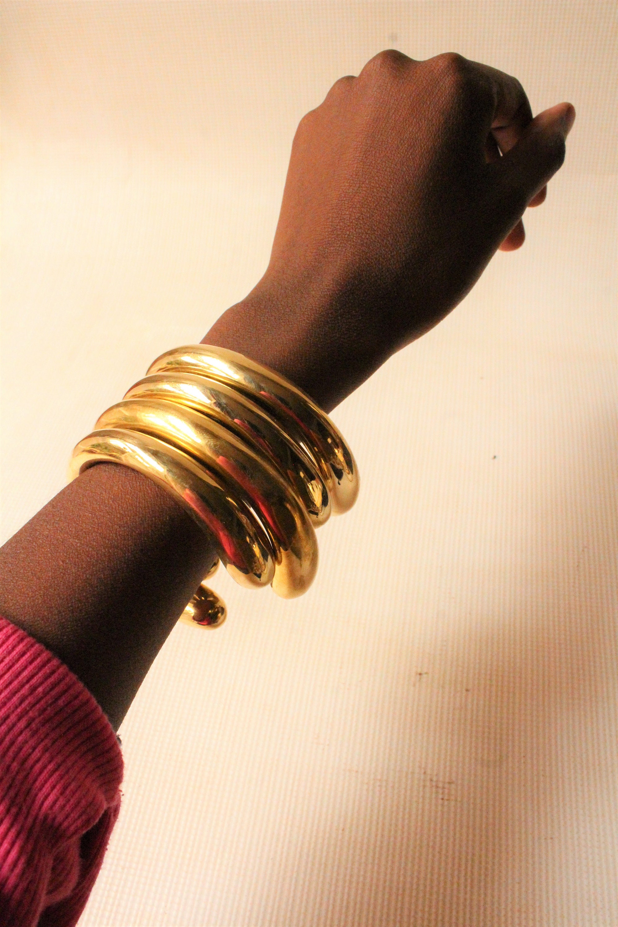 Brass cuff-Stacking bracelet-Cuff band-Brass bracelet-Solid | Etsy