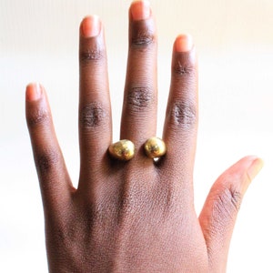 Brass Ring-african Brass Ring-african Jewelry-statement Ring Ring-gold ...