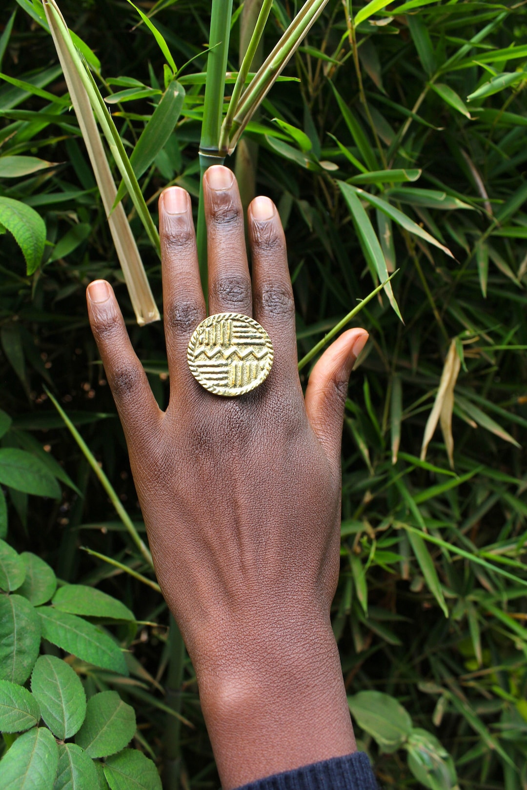 Brass Ring-african Brass Ring-african Jewelry-statement Ring- Ring-gold ...