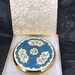 Vintage Stratton Compact Blue Enamel Floral - Etsy UK