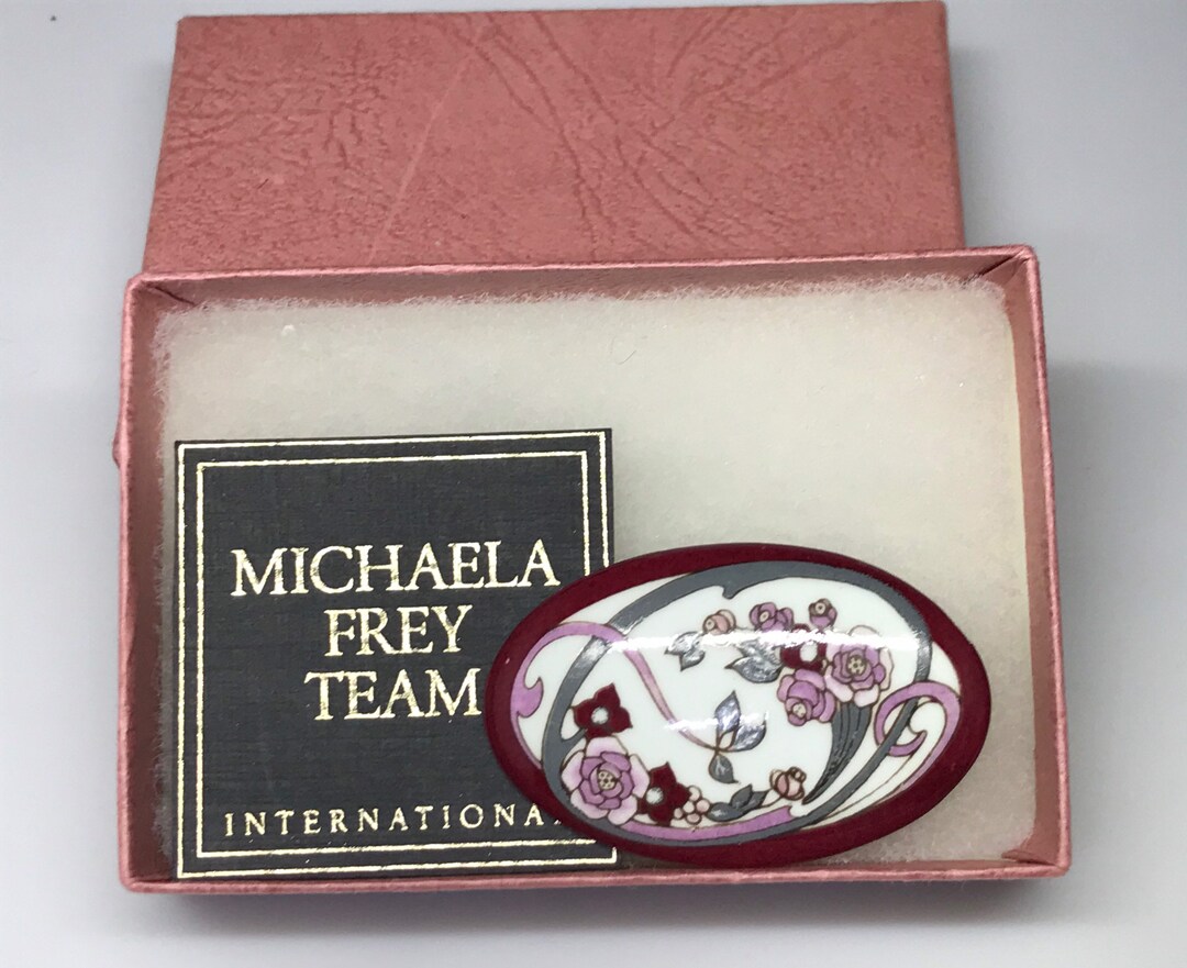 Michaela Frey Boxed Brooch Signed Vintage New - Etsy