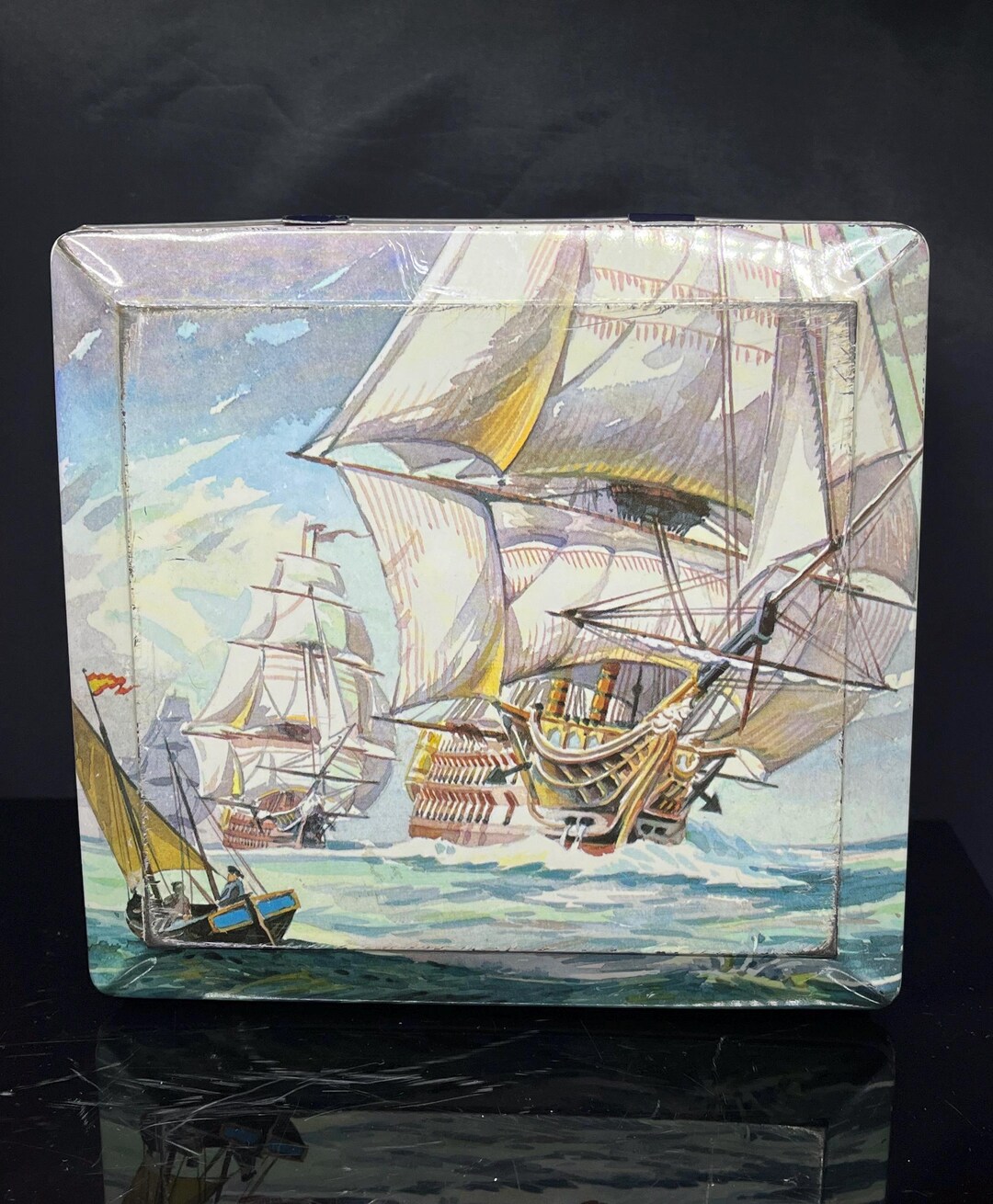 Tin England Clipper Ship HMS Victory? Vintage - Etsy