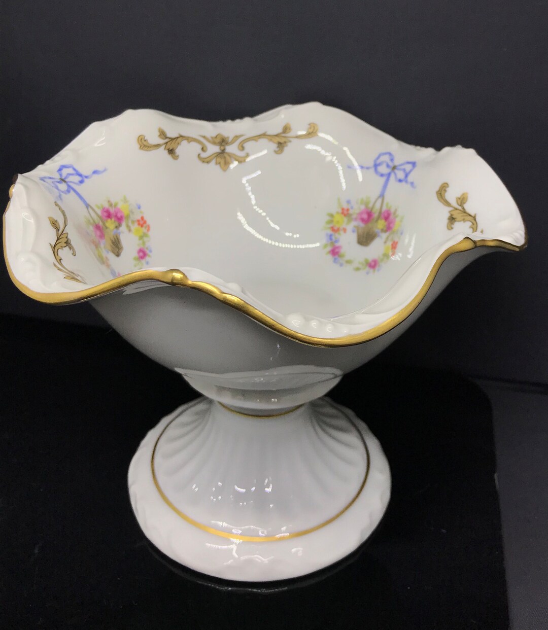 Limoges Vintage Compote Vase White Ceramic - Etsy