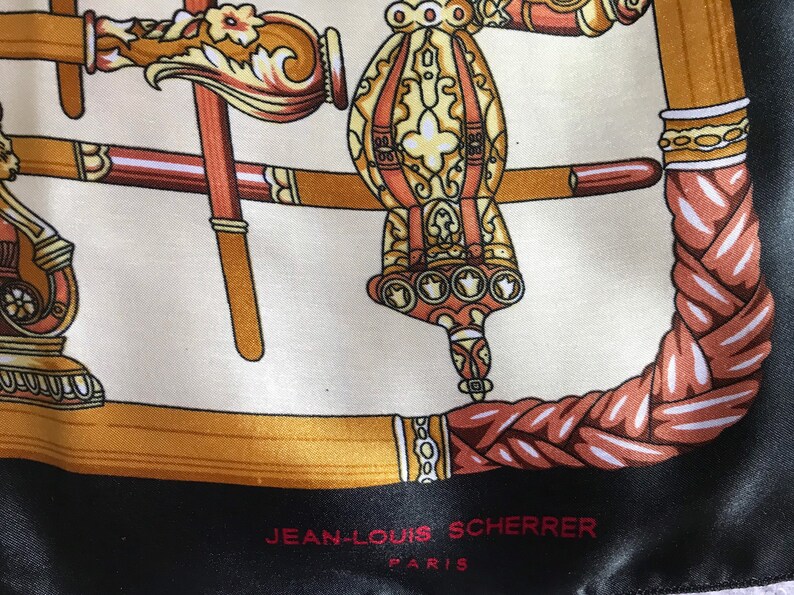 Jean Louis Scherrer Vintage Scarf Paris Movitex - Etsy
