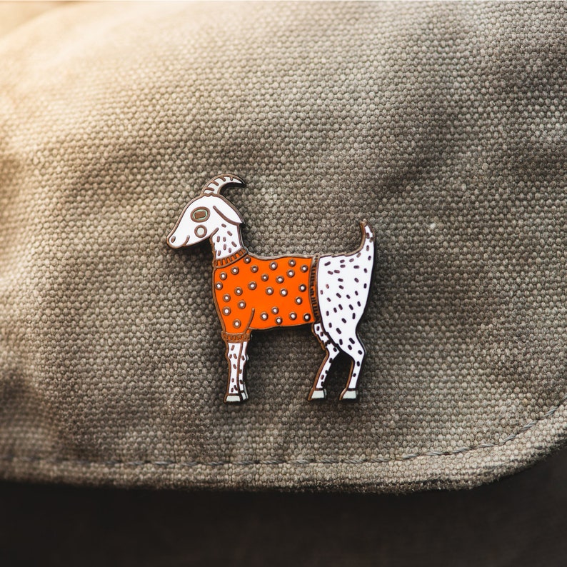 Goat Enamel Pin Cute Goat Lover Gift - Etsy