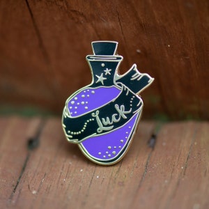 Liquid Luck Pin, Hard Enamel Lucky Potion Pin - Etsy