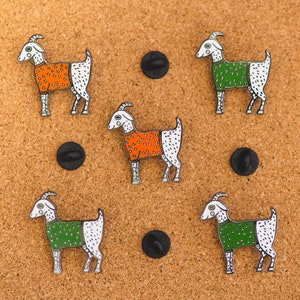 Goat Enamel Pin Cute Goat Lover Gift - Etsy