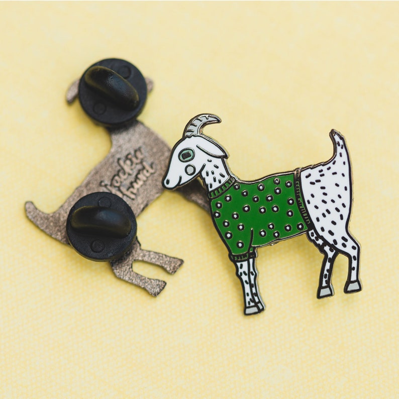 Goat Enamel Pin Cute Goat Lover Gift - Etsy