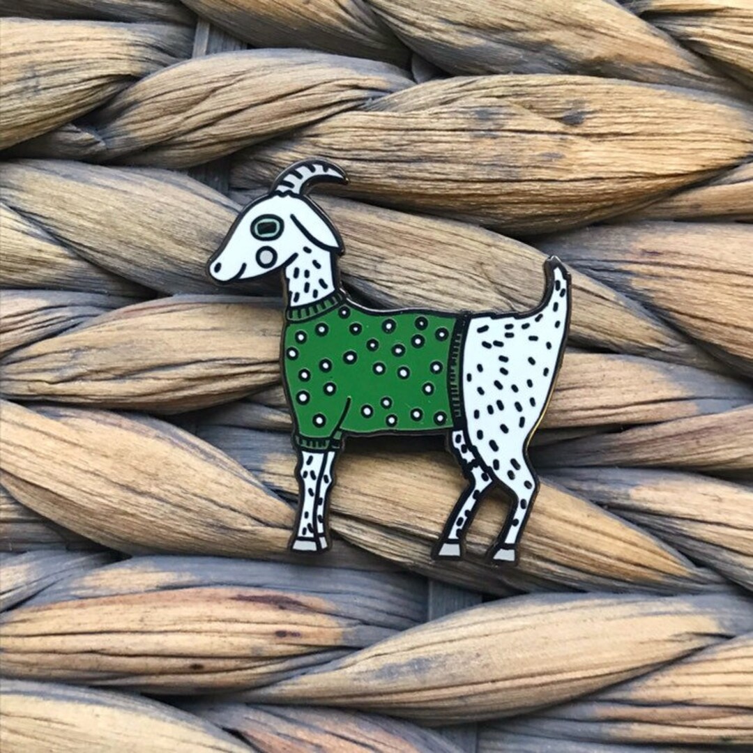 Goat Enamel Pin Cute Goat Lover Gift - Etsy