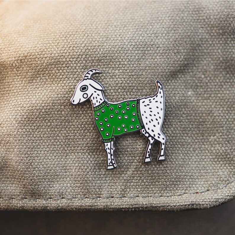 Goat Enamel Pin Cute Goat Lover Gift | Etsy