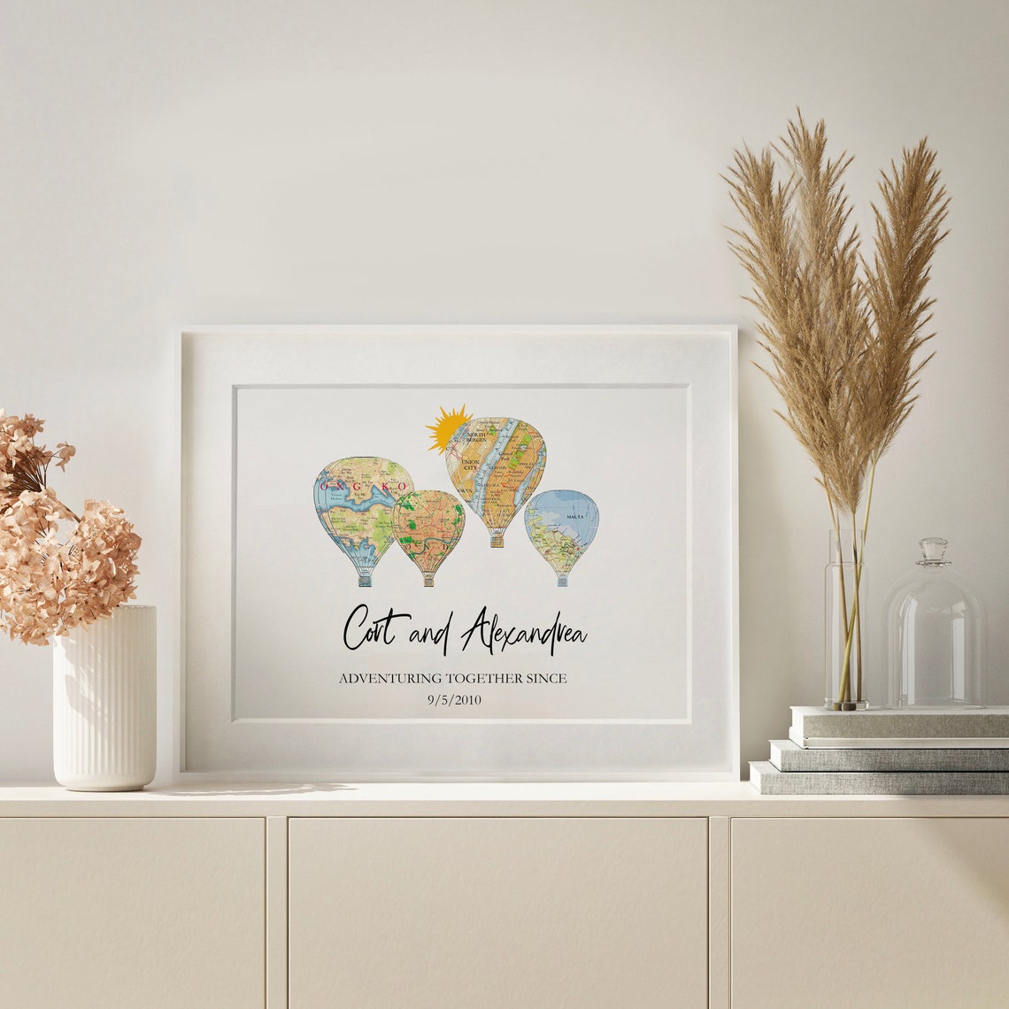 Personalized Wedding Gift Personalized Map Art Custom Map | Etsy