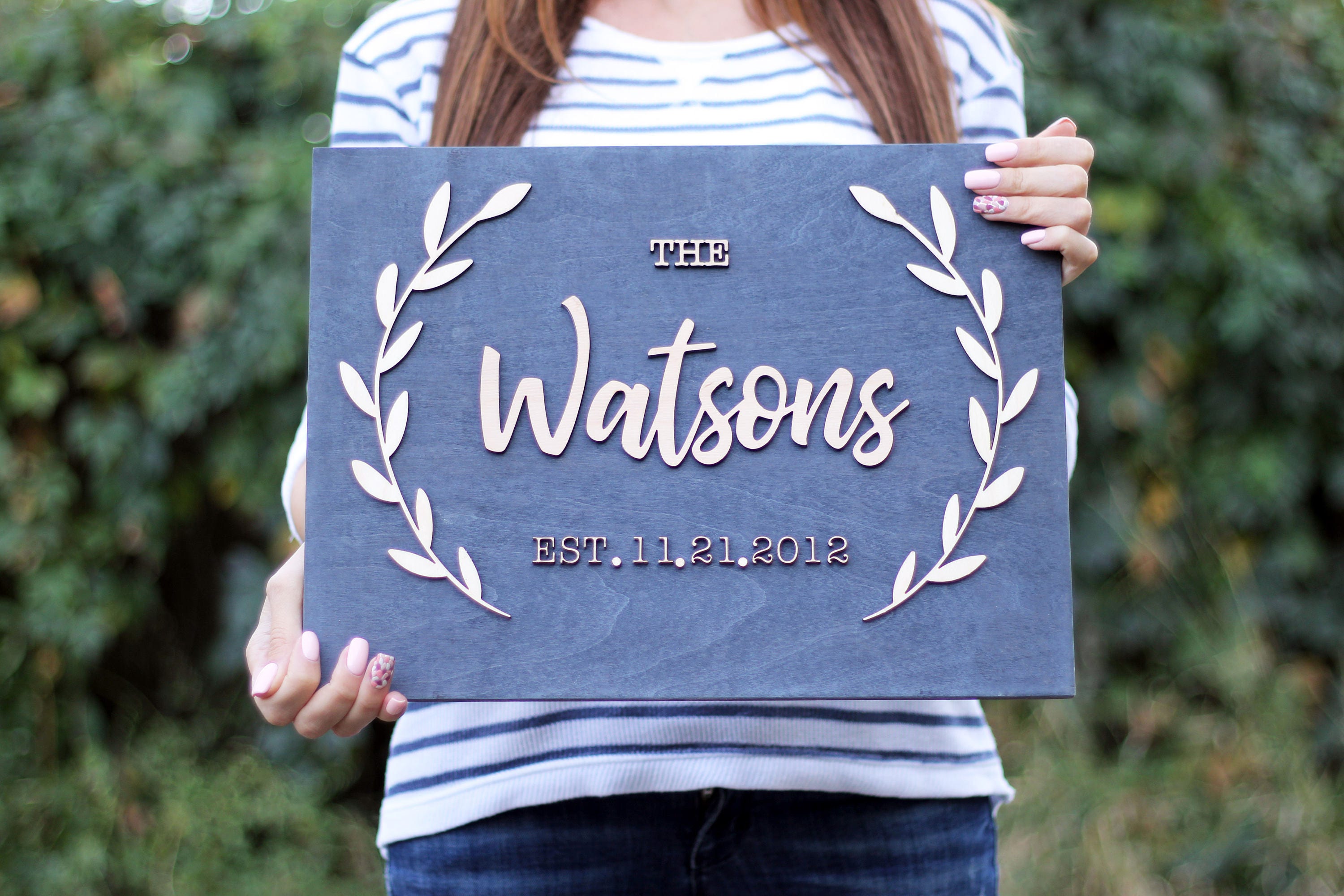 Personalized Last Name Wooden Sign, Rustic Wedding Decor - Etsy