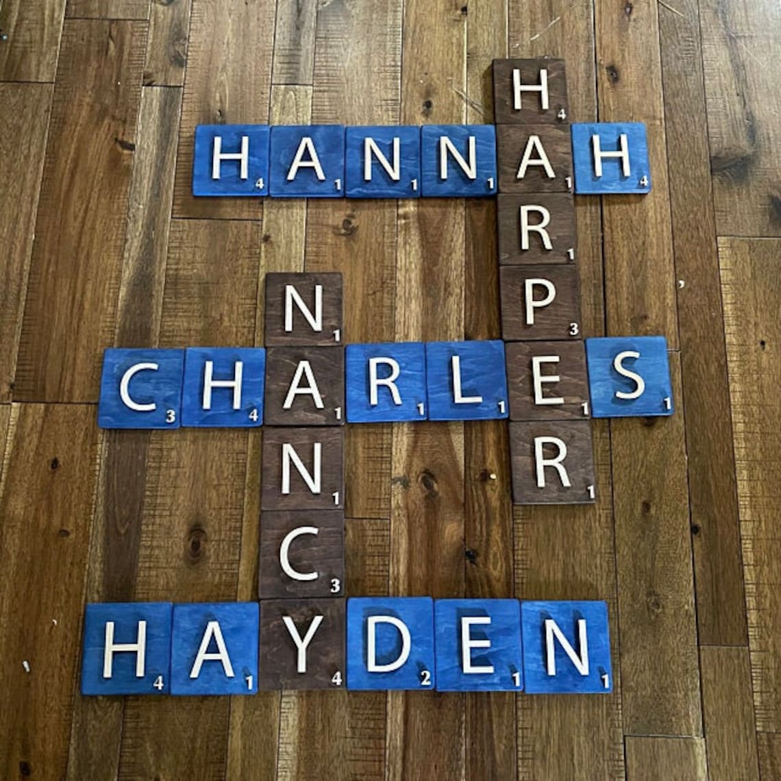 Large Scrabble Tiles Wooden Scrabble Wall Art Large Scrabble | Etsy