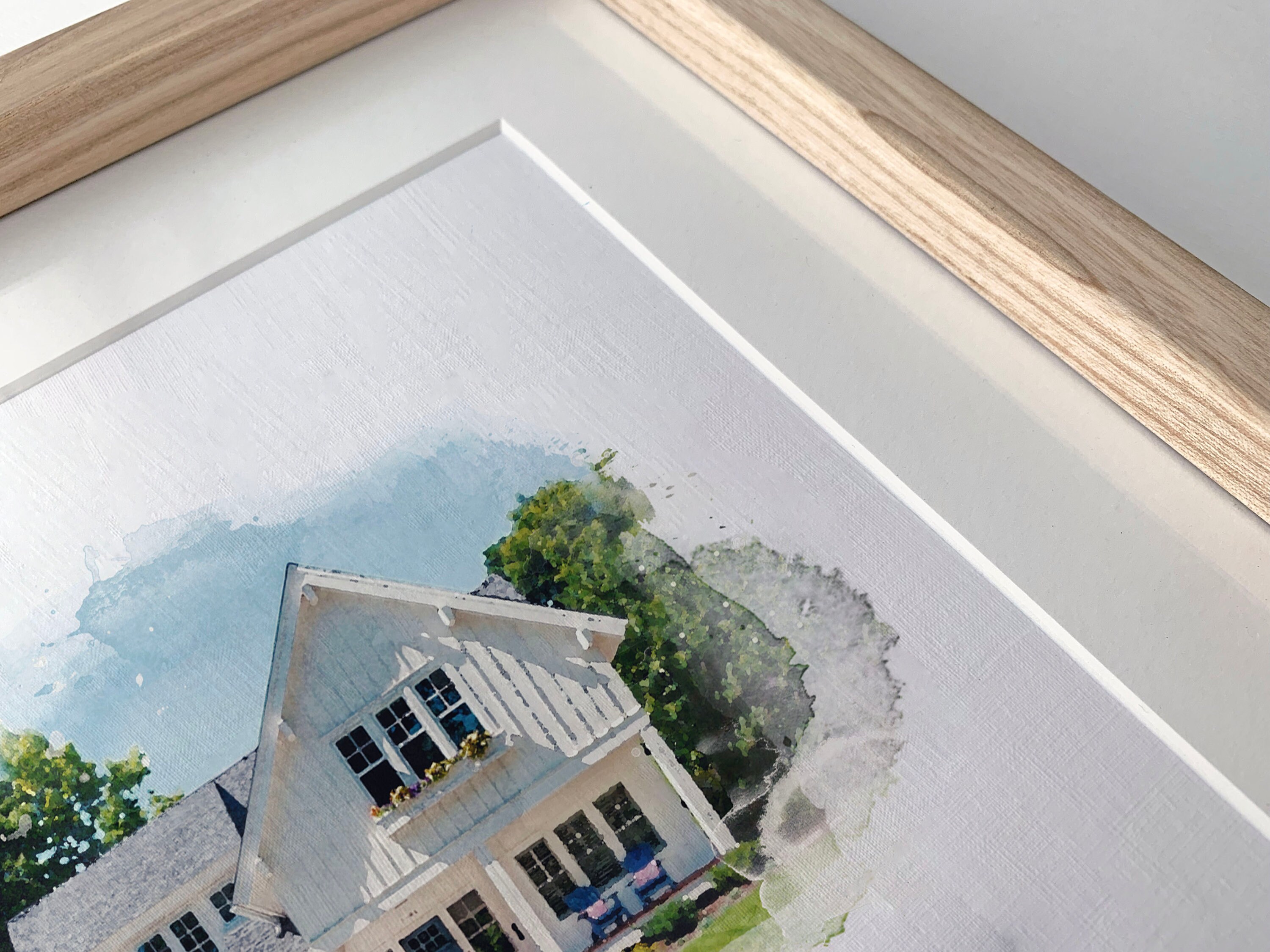 Home Art Print Illustration House Portrait Watercolor | Etsy