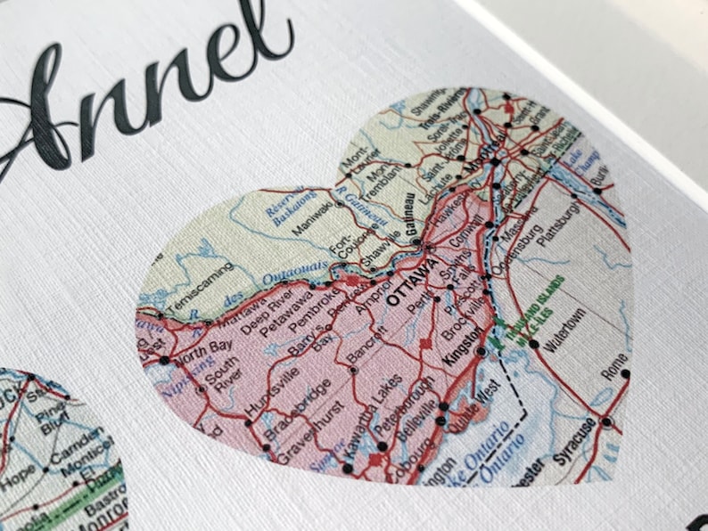 Custom Map Personalized Valentines gift Gift for Couple | Etsy