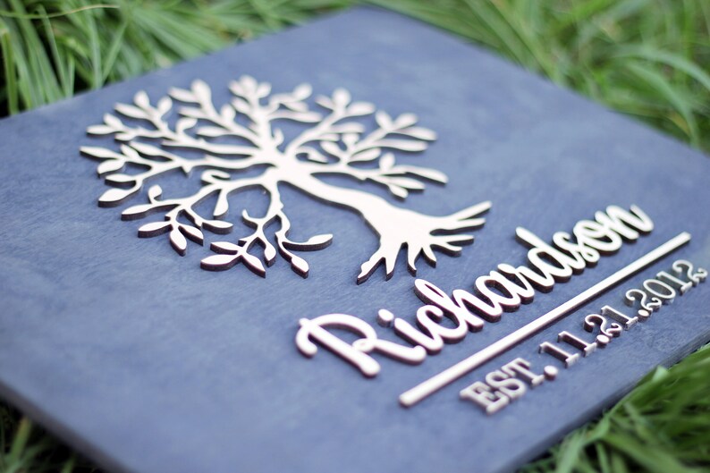 Rustic Sign Last Name Sign Family Tree Sign Wooden Sign | Etsy