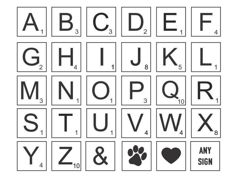 Scrabble Tiles Scrabble Wood Tiles Scrabblewall Art - Etsy