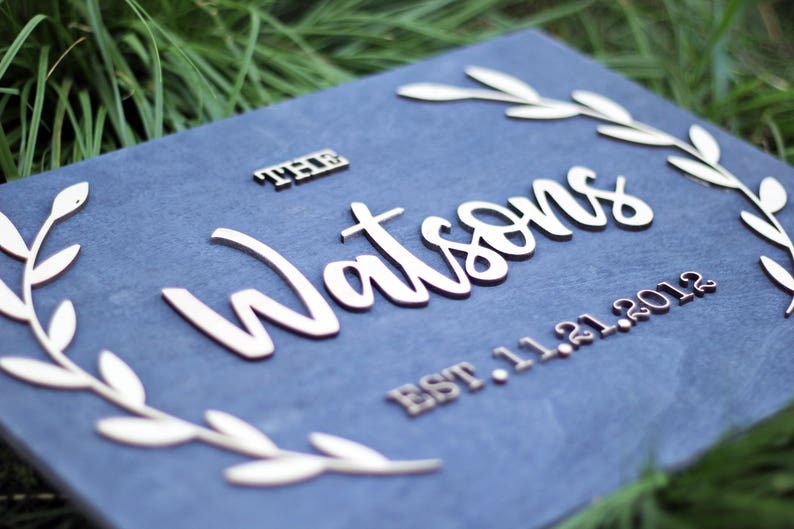 Last name sign Rustic sign Wooden sign Personalized sign | Etsy