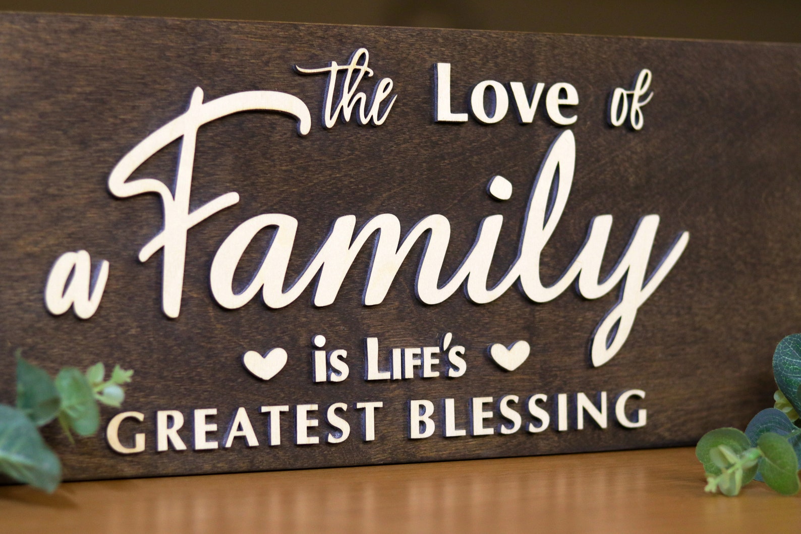 Custom Family Sign Family Names Sign House Warming Gift | Etsy