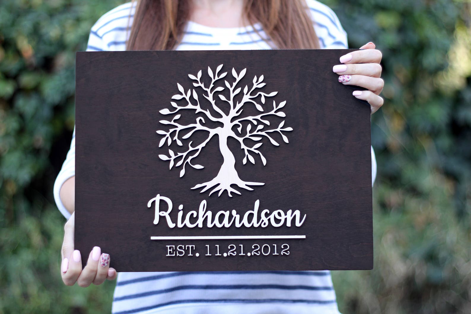 Rustic Sign Last Name Sign Family Tree Sign Wooden Sign | Etsy