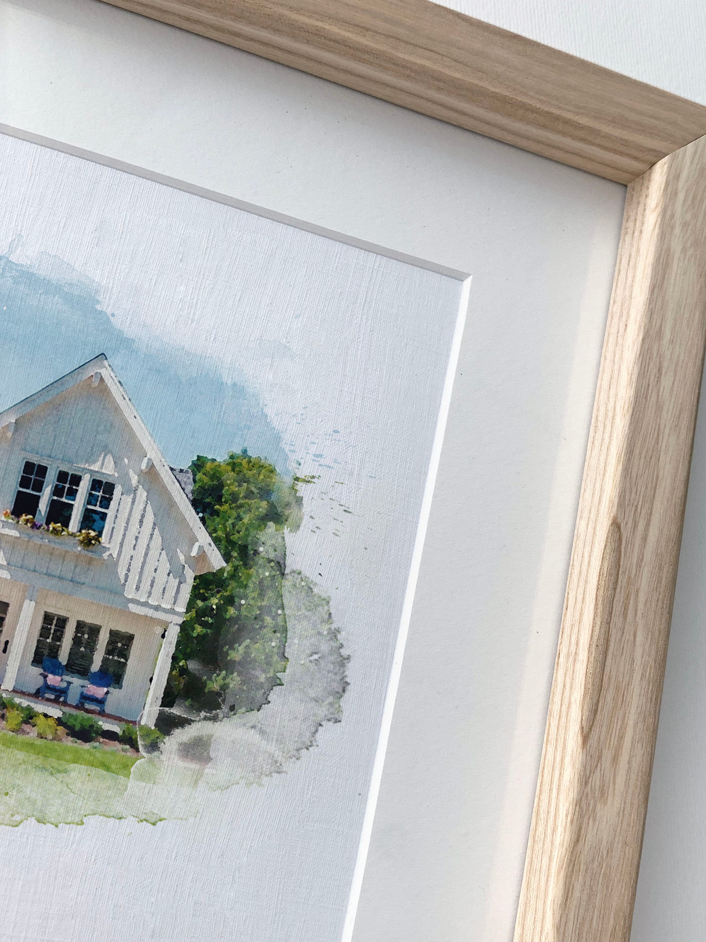 Home Art Print Illustration House Portrait Watercolor | Etsy