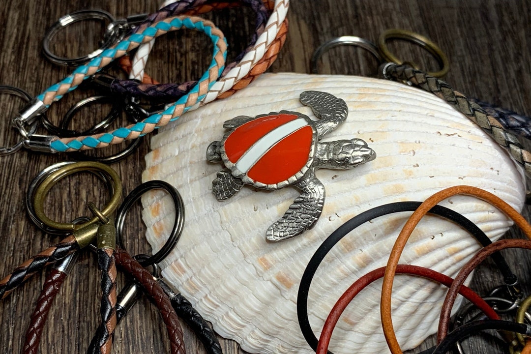 Sea Turtle Turtle Key Chain Sea Turtle Charm Sea Turtle - Etsy