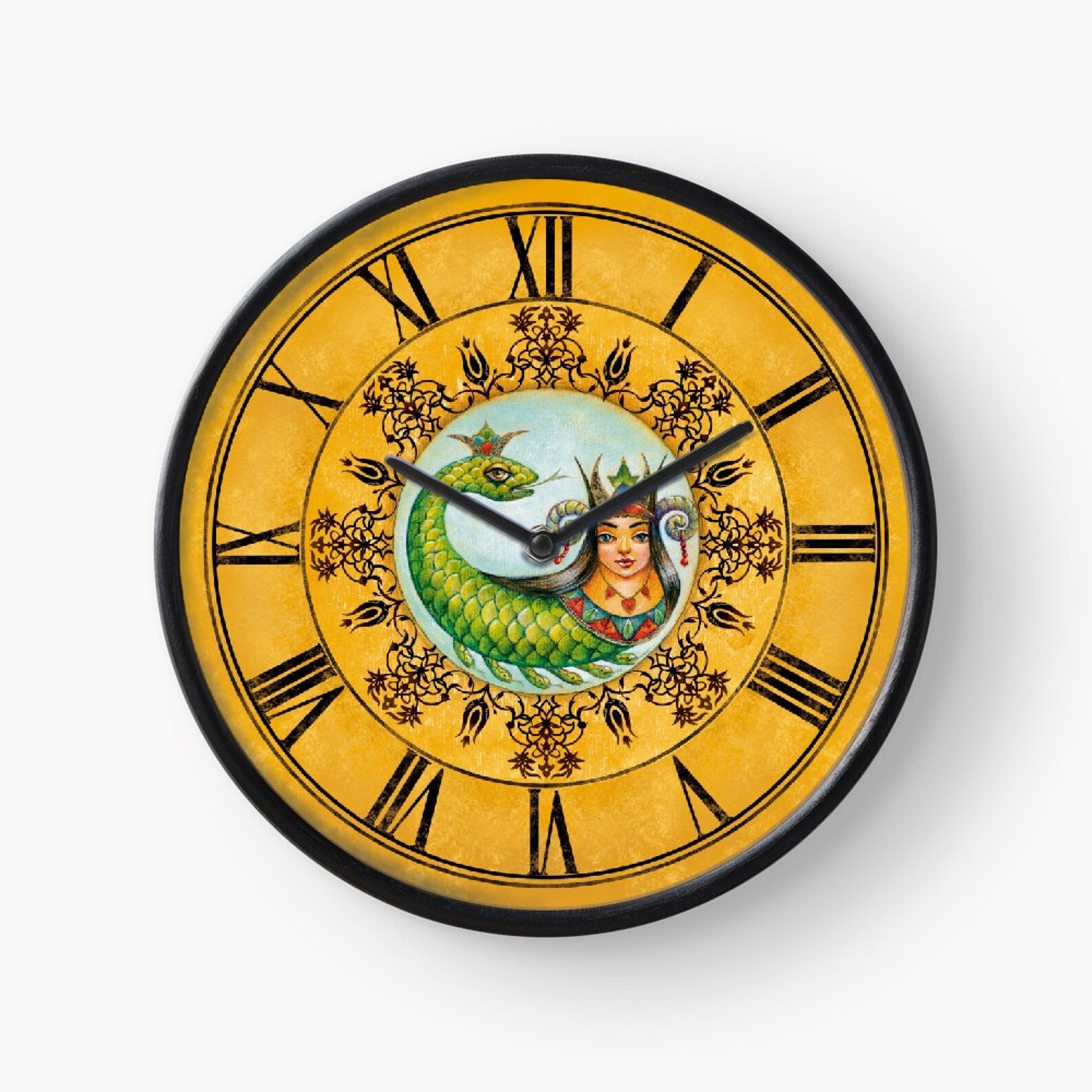 Queen of Snakes. Shahmaran. Clock Design. - Etsy