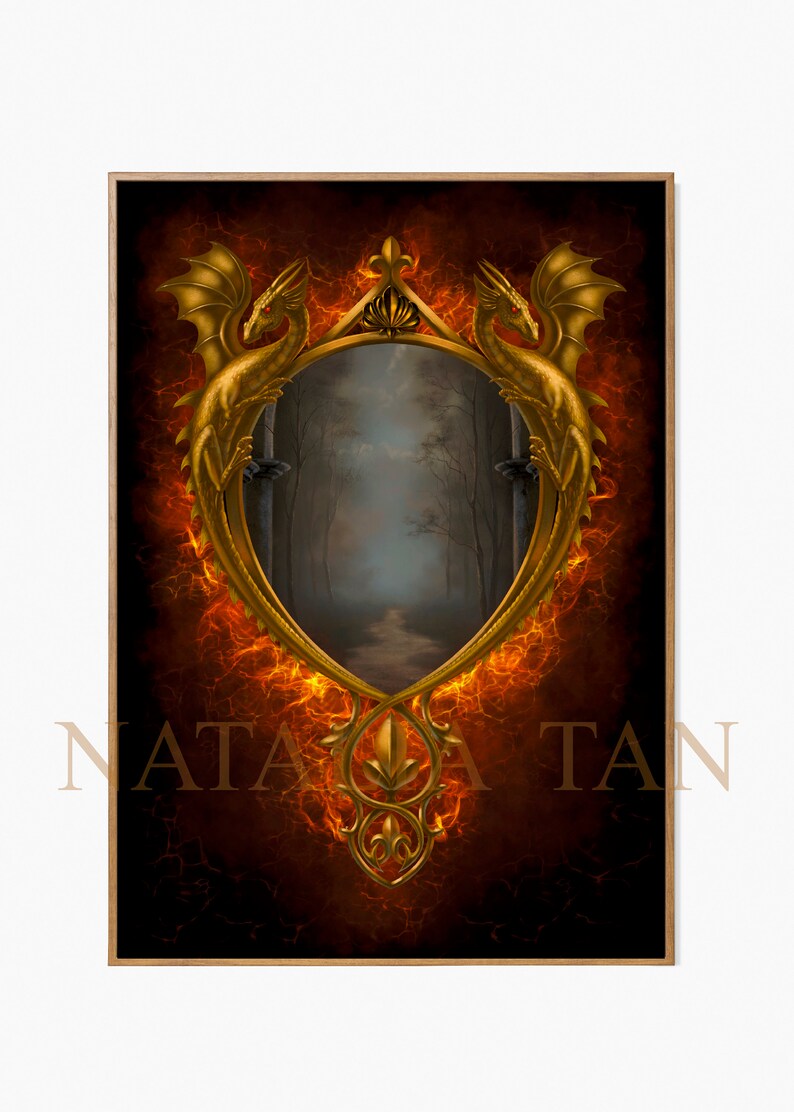 The Golden Fire Portal. Download Printable Home Decor. - Etsy