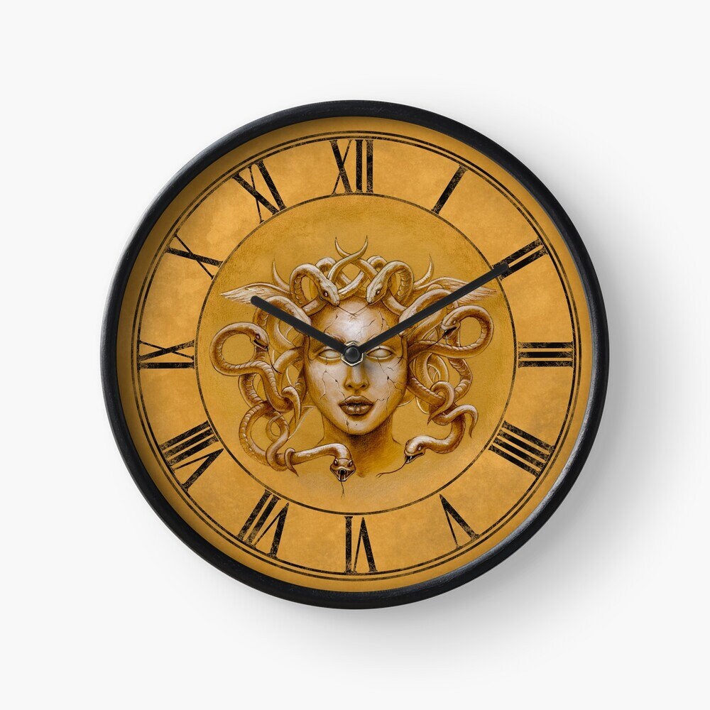 Medusa Gorgon. Antique Greece Mythological Creature. Mix Media. Home ...