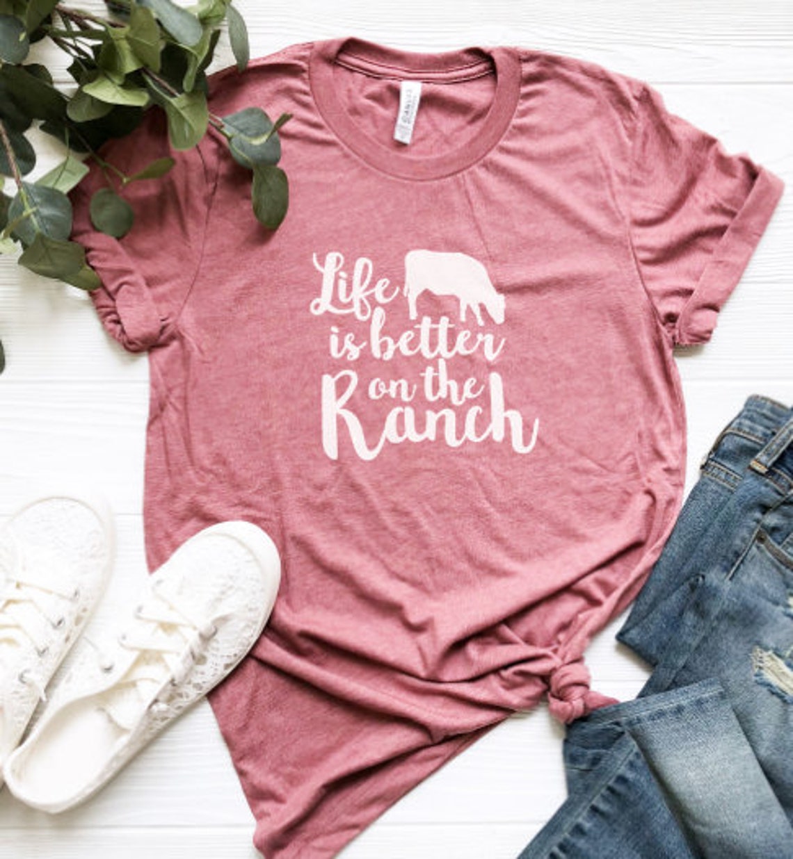 Life is Better on the Ranch© Ranch T Shirt Western Womens | Etsy